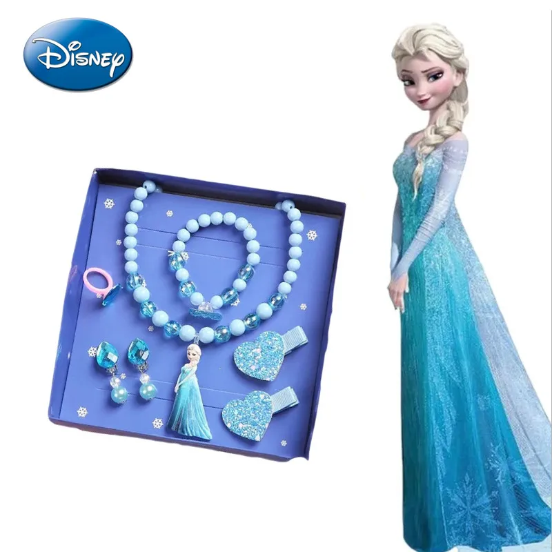 7Pcs-set-Disney-Frozen-Elsa-Anna-Necklace-Bracelet-Ring-Figure-Toys ...