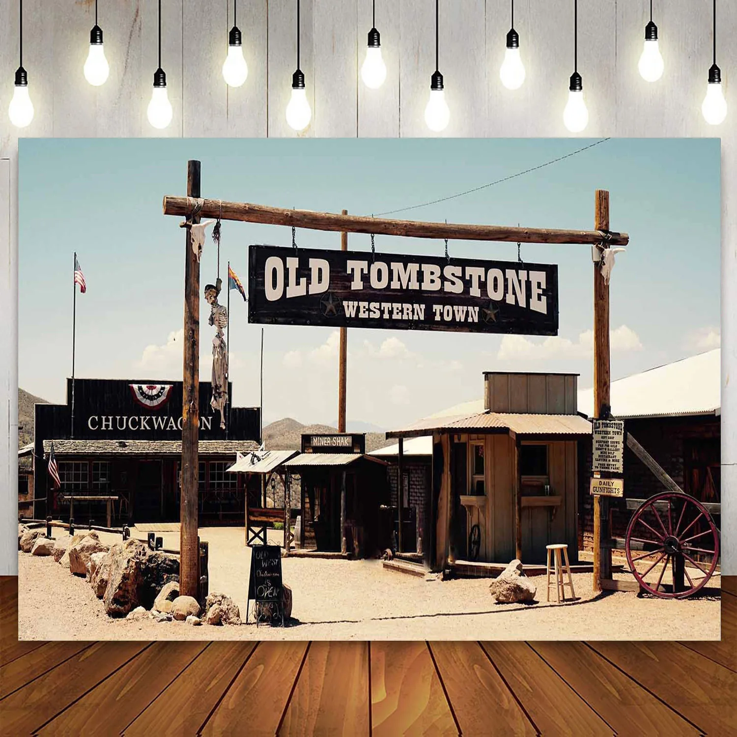 Western Town Backdrop