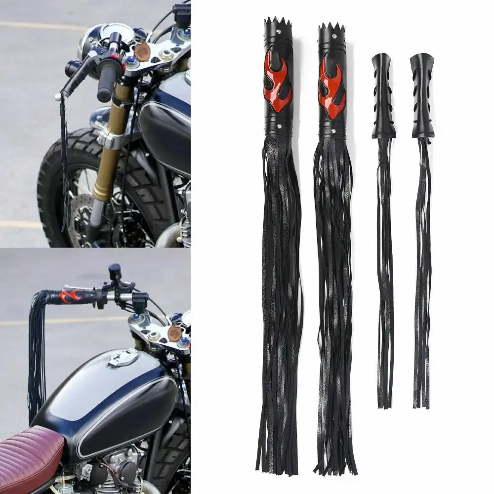 1Pair-Universal-Motorcycle-Synthetic-Leather-Handlebar-Tassel-Cover ...