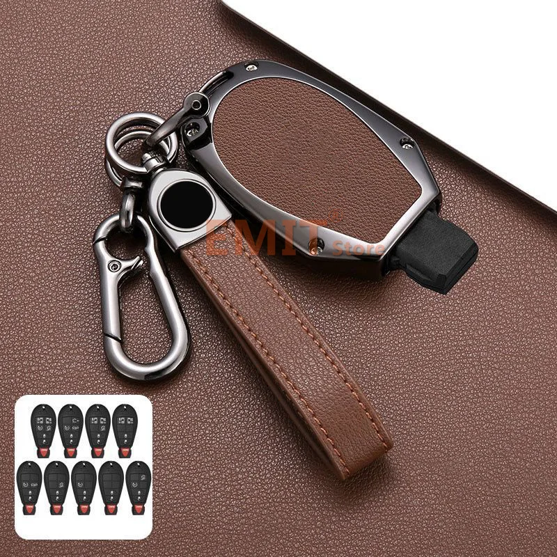 Zinc-Alloy-Leather-Key-Case-for-Dodge-Dart-Magnum-Durango-Caravan ...