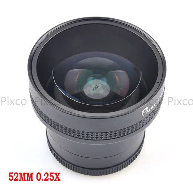 Camera Lens 37mm 0.25X Super Fisheye Lens - Silver Aluminum Alloy For ...
