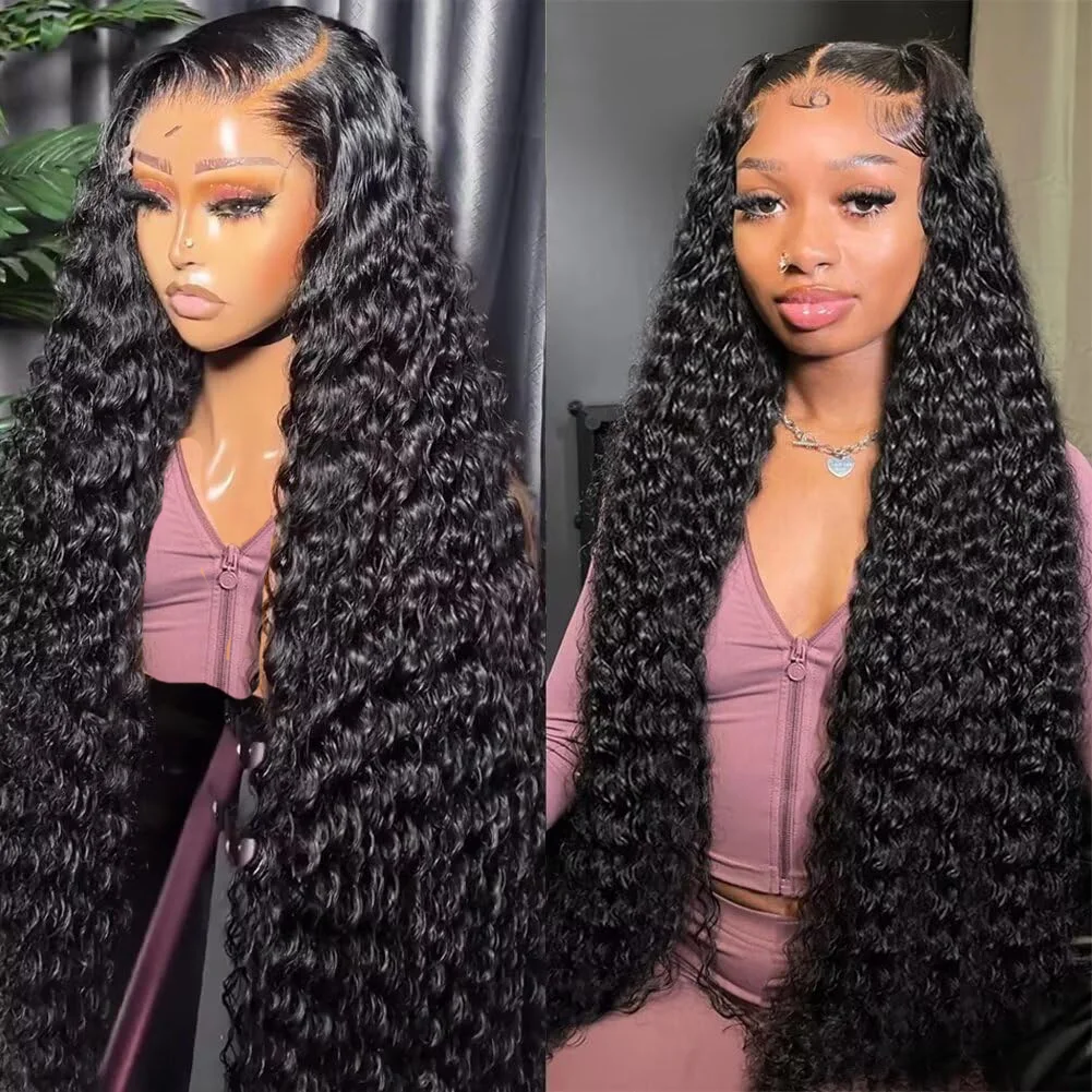 180-Deep-Wave-Frontal-Wig-13x6-Lace-Frontal-Wigs-For-Women-Brazilian ...