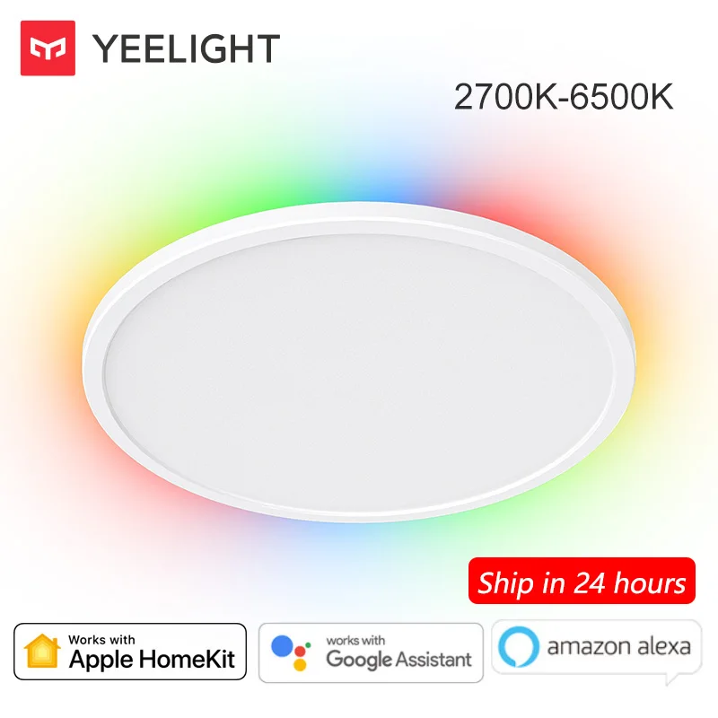Yeelight Smart LED RGB Ceiling Light 400C 25mm Ultra Thin 2700K-6500K ...