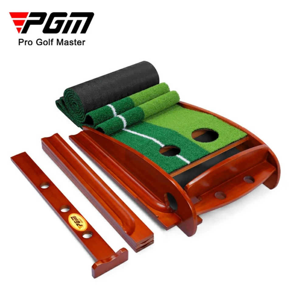 Golf-Putting-Indoor-Trainer-Solid-Wood-Putter-Exercise-Golf-Practice ...