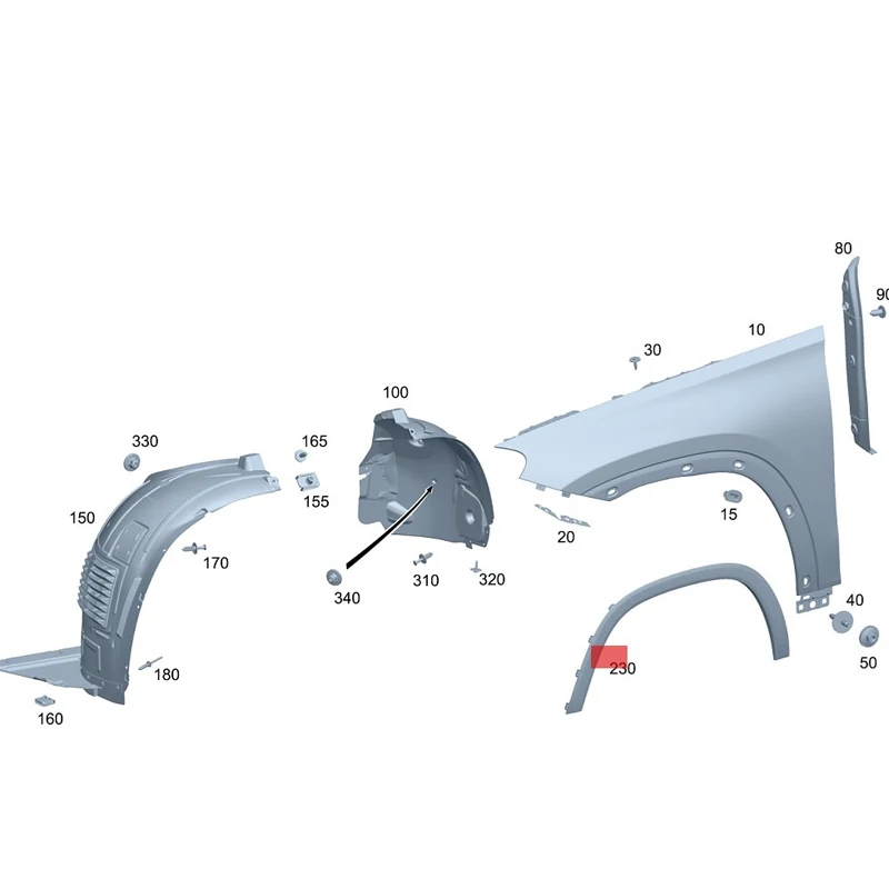 Колесная флейта W167 GLE 350 300 400 A1678809704 A1678809804 ...