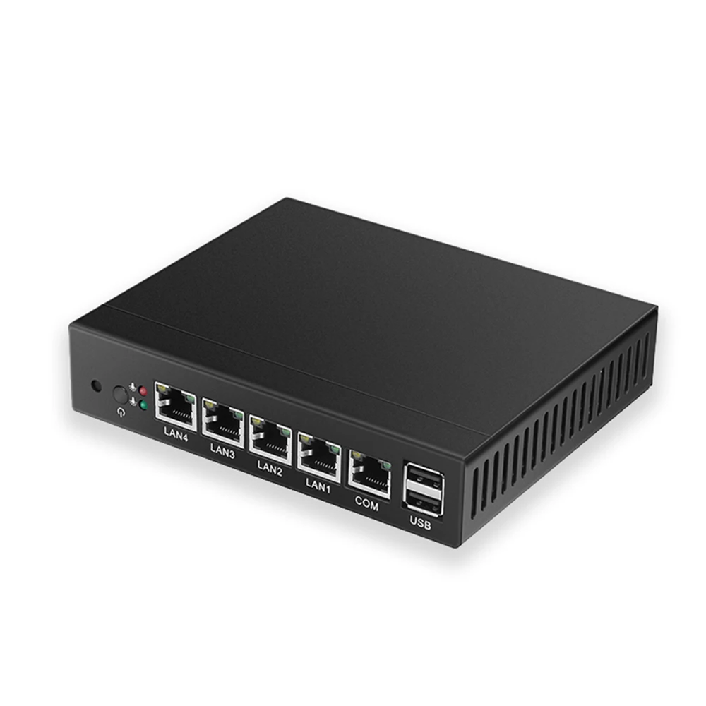Firewall Router Pfsense Fanless Mini Pc Celeron J1900 Quad-core 4 Lan ...