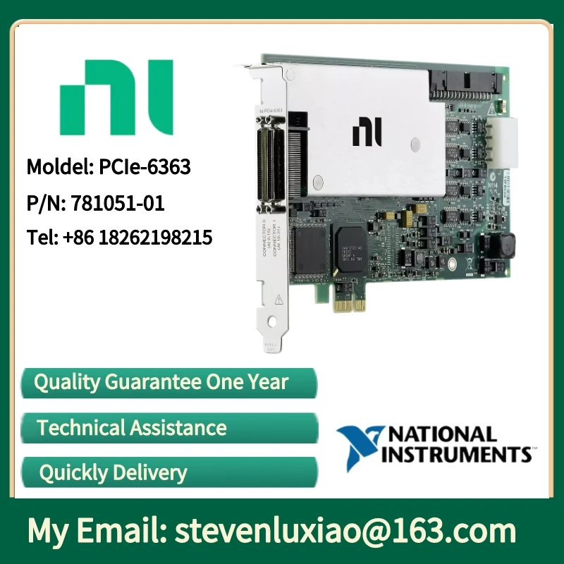 Ni Pcie-6363 781051-01 Pci Express,32-channel Ai (16-bit, 2 Ms/ S),4-channel Ao (2.86 Ms/ S), 48 ...