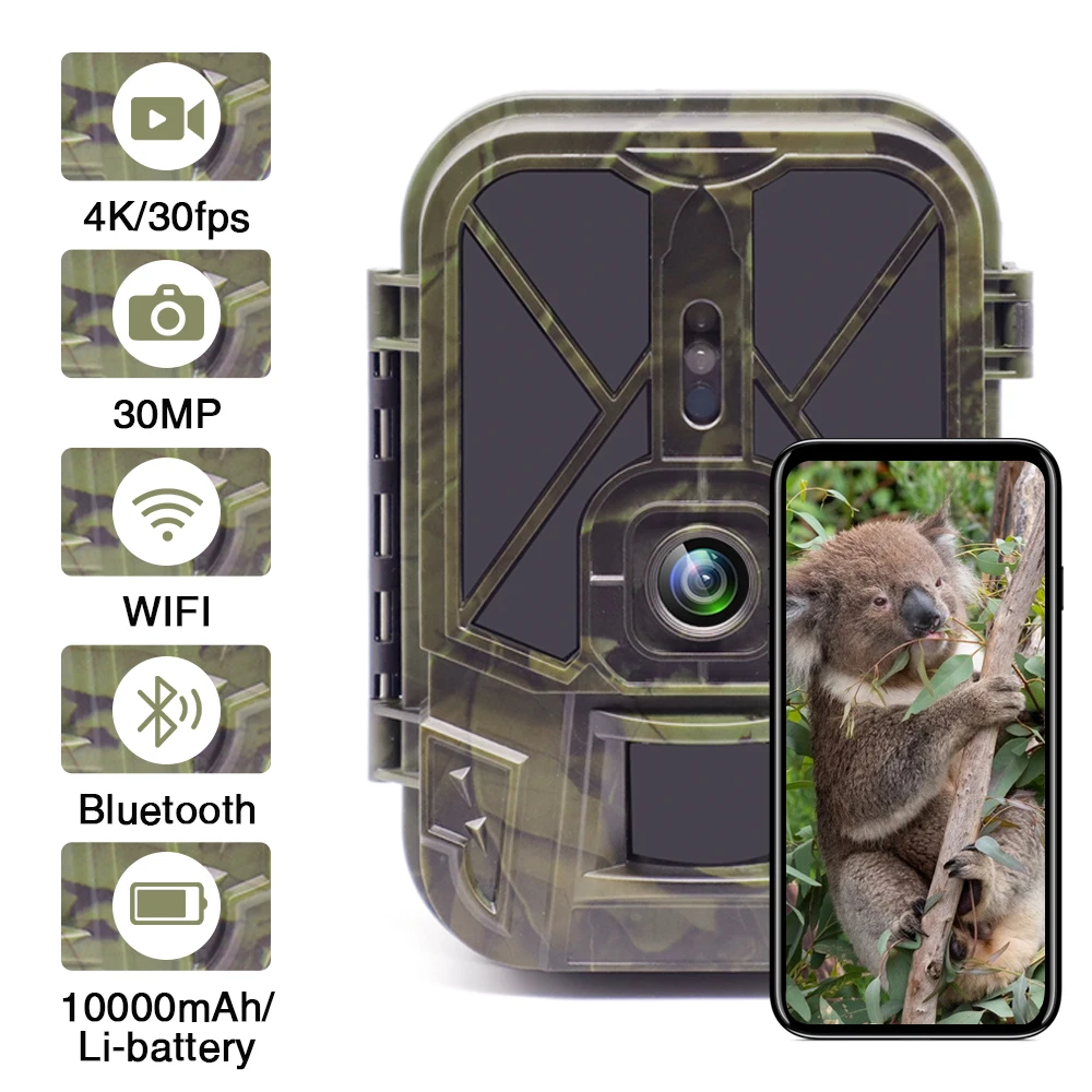 4K-Live-Show-Stream-Trail-Camera-30MP-WiFi-APP-Bluetooth-Hunting ...