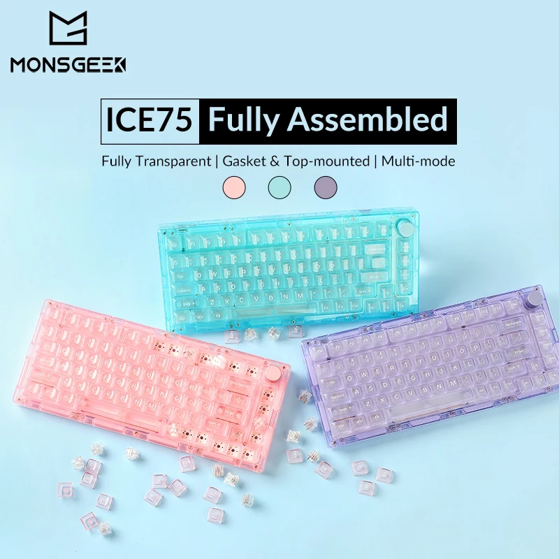 Akko-MonsGeek-ICE-75-Mechanical-Keyboard-Multi-Modes-RGB-Backlit ...