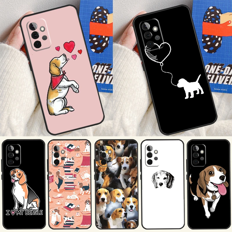 Cartoon Beagle Dog For Samsung Galaxy A52S A33 A53 A73 A12 A22 A32 A52 ...