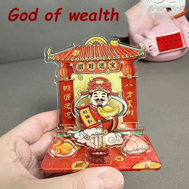 God-of-Wealth-Acrylic-Lucky-Stand-Model-Recruiting-Wealth-Plate-Desk ...