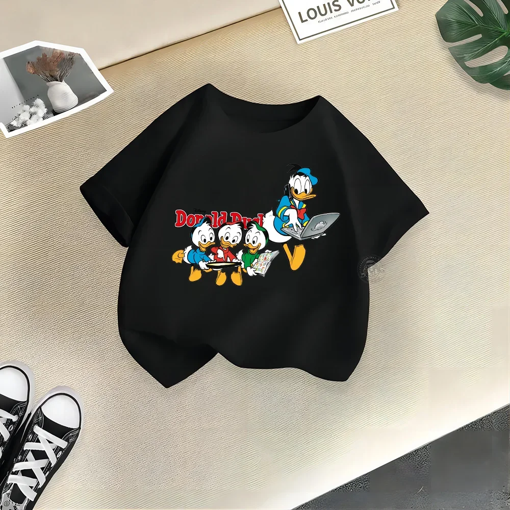 Marca Linda camiseta de algodón de verano para niños con el Pato Donald ...