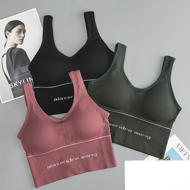 حمالات صدر قطنية رياضية للنساء حمالة صدر رياضية صلبة للركض والصالة ...