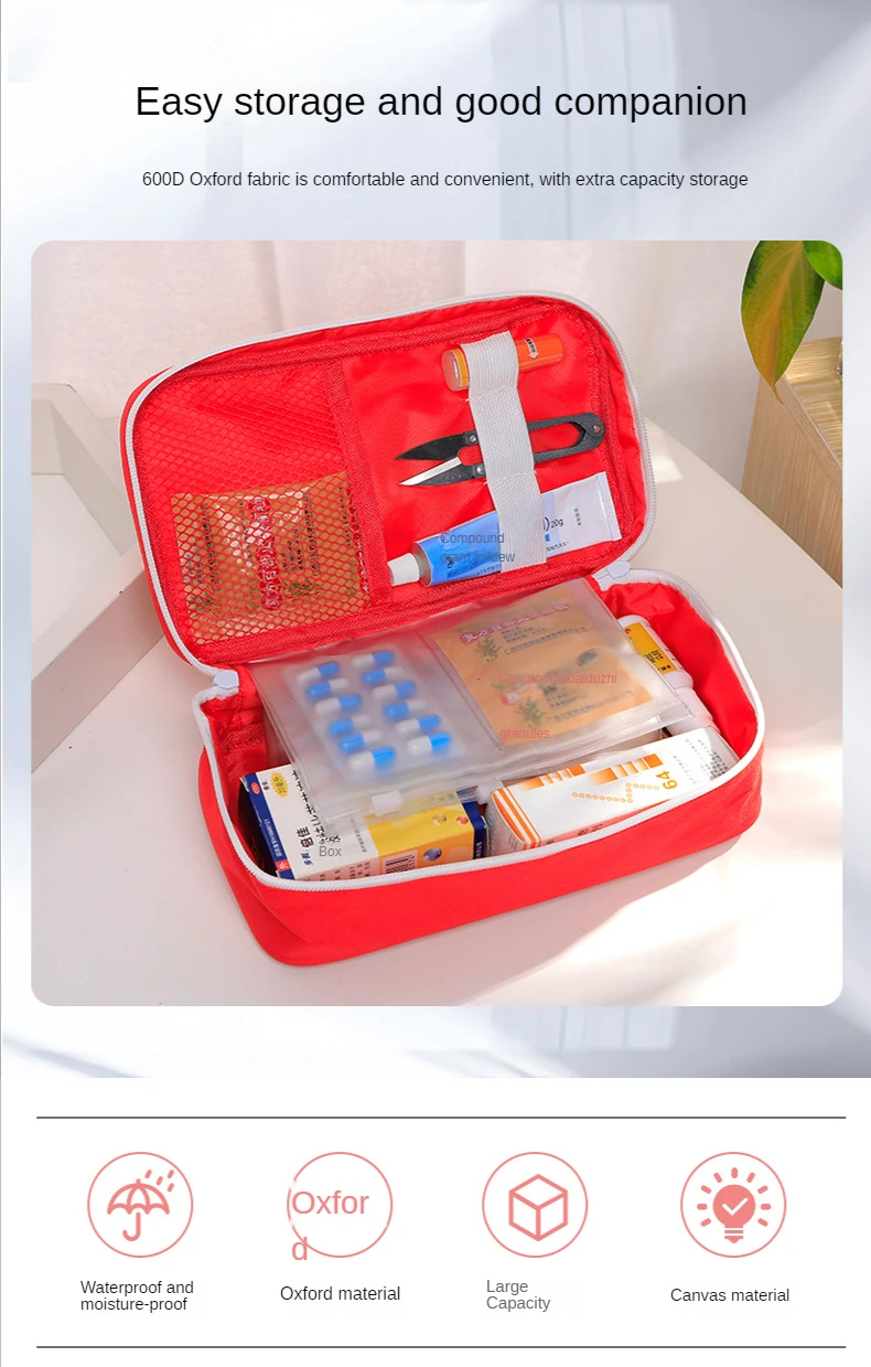 Pill storage box,type 1 L--Mini sac à médicaments Portable mignon, Kit ...