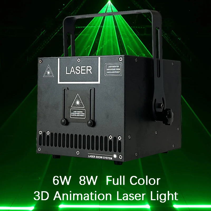 6W-8W-Laser-Light-ILDA-3D-Animation-Beam-Projector-RGB-Scanner-with ...