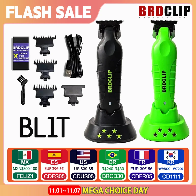 BRDClip-BL1T-Professional-Carving-Gradient-Hair-Trimmer-Barber-Finish ...