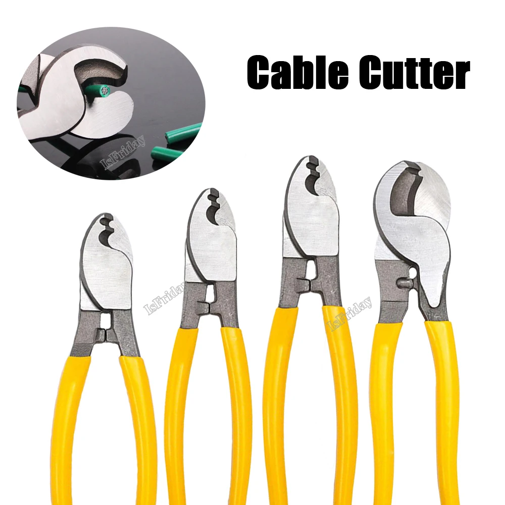 Insulated-Cable-Cutter-Wire-Stripper-Electrician-Shears-Pliers-Scissors ...