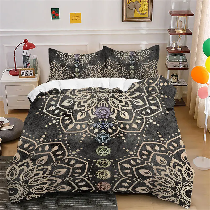 Black Peace Sign Bedding