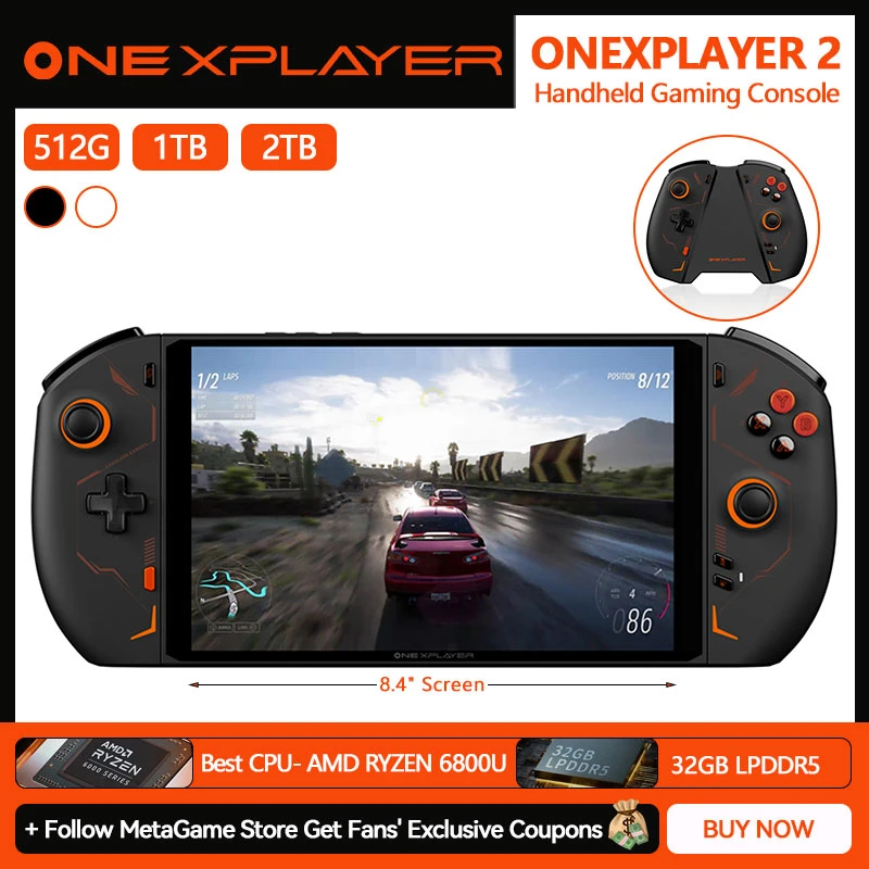 OneXPlayer 2 Handheld Gaming PC Portable Mini Laptop PC Gaming Console ...