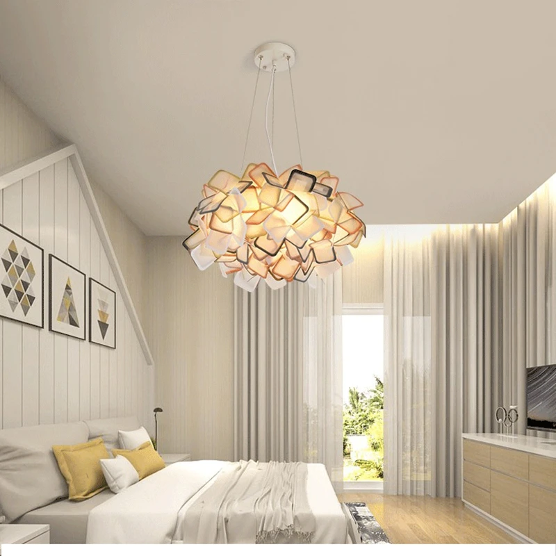 Modern-LED-Chandeliers-Acrylic-Colorful-Ceiling-Light-Popular-Flower ...