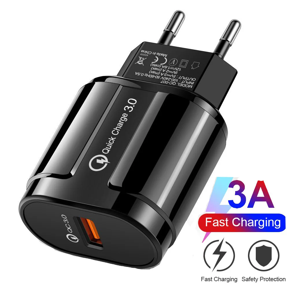 18W Quick Charge 3.0 4.0 USB Charger Universal QC 3.0 Fast Charging ...