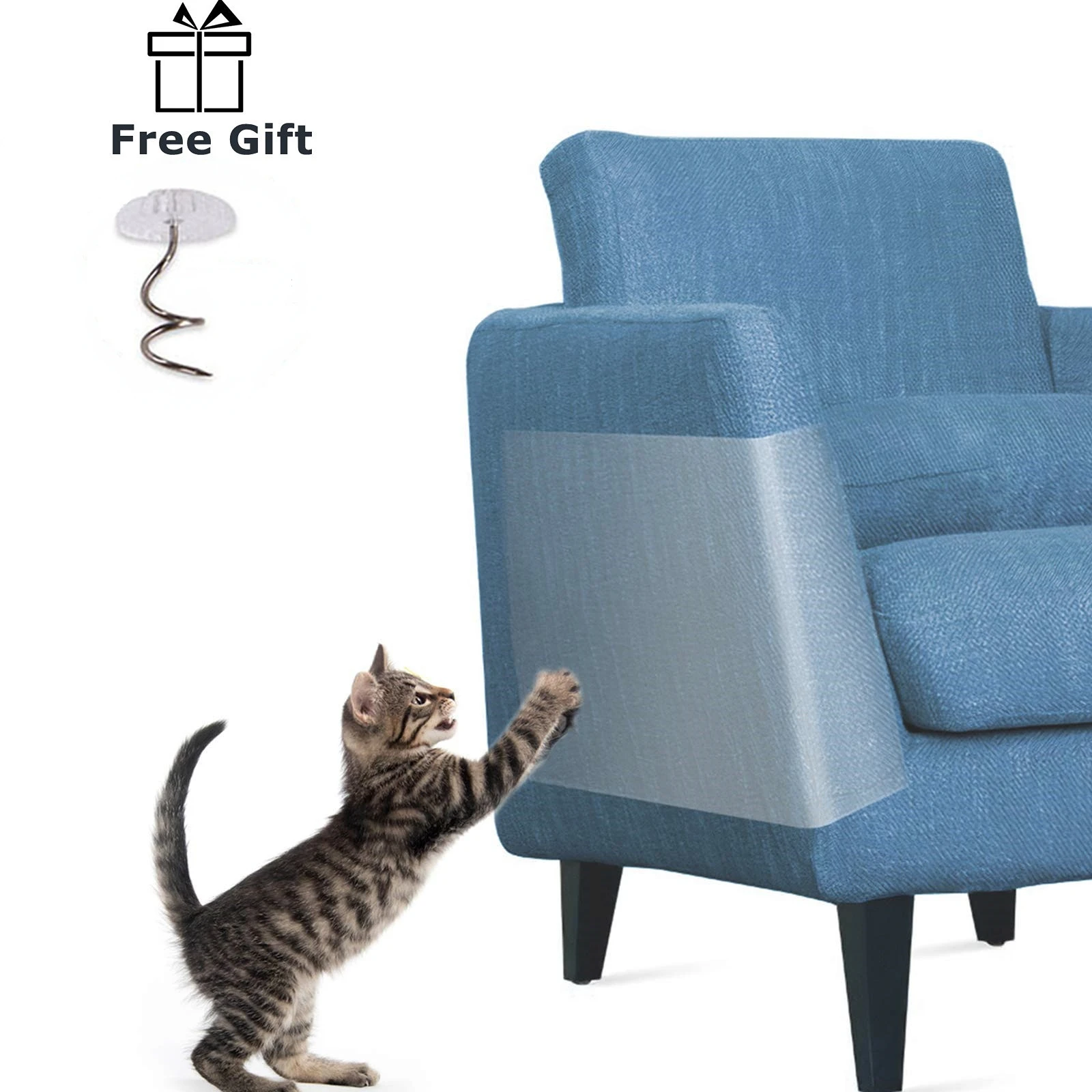 Couch Cat Scratch Guards Mat Scraper Cat Tree Scratching Claw Post Paw ...