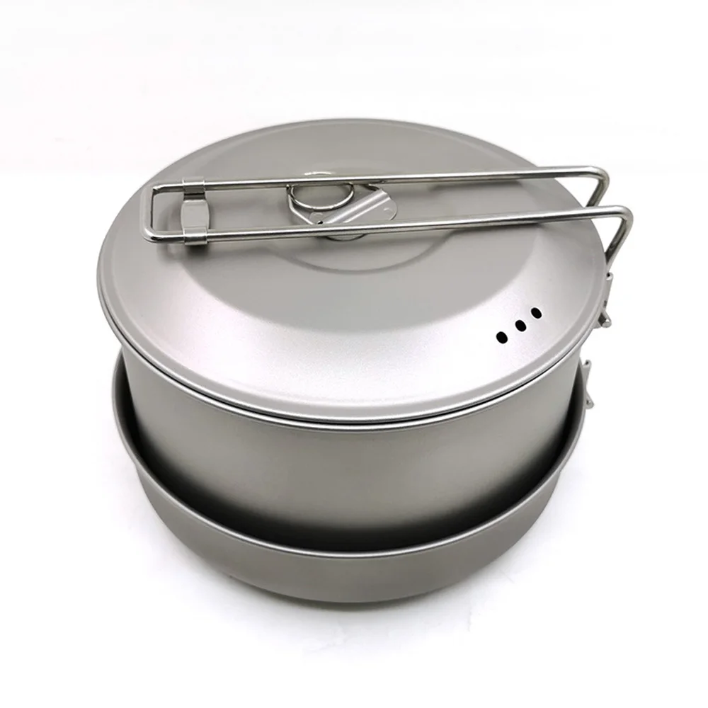 1600ML-High-Pot-750ML-Pan-Set-Titanium-Camping-Pot-and-Pan-Outdoor ...