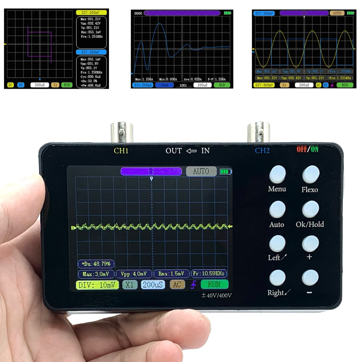 Dual-Channels-Digital-Oscilloscope-50M-Sampling-Rate-10Mhz-Analogue ...