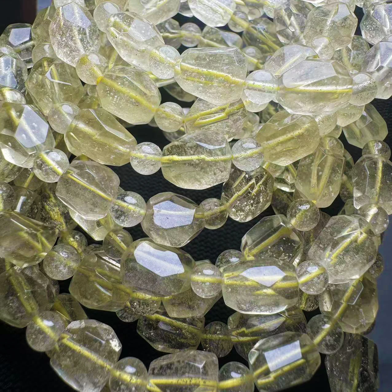 Meihan-Natural-100-Top-Libyan-Gold-Tektite-Faceted-Irregular-Gem-Beads ...