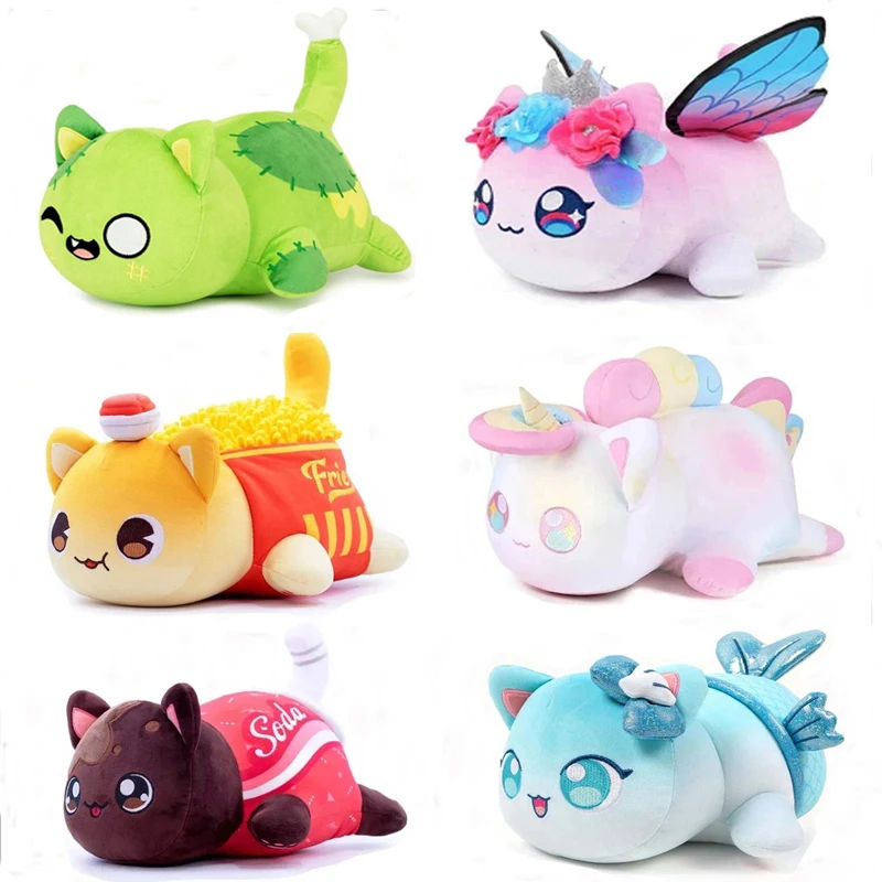 Meows-Aphmau-Plush-Toy-Coke-French-Bread-Stuffed-Toys-Mee-Meow-Food ...