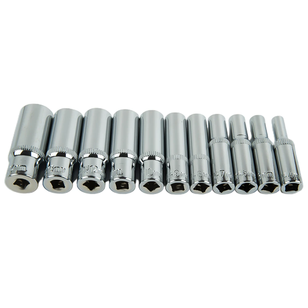 11PCS-Socket-Set-Deep-Sockets-Wrench-Head-Deep-Sockets-4-14mm-Deep ...