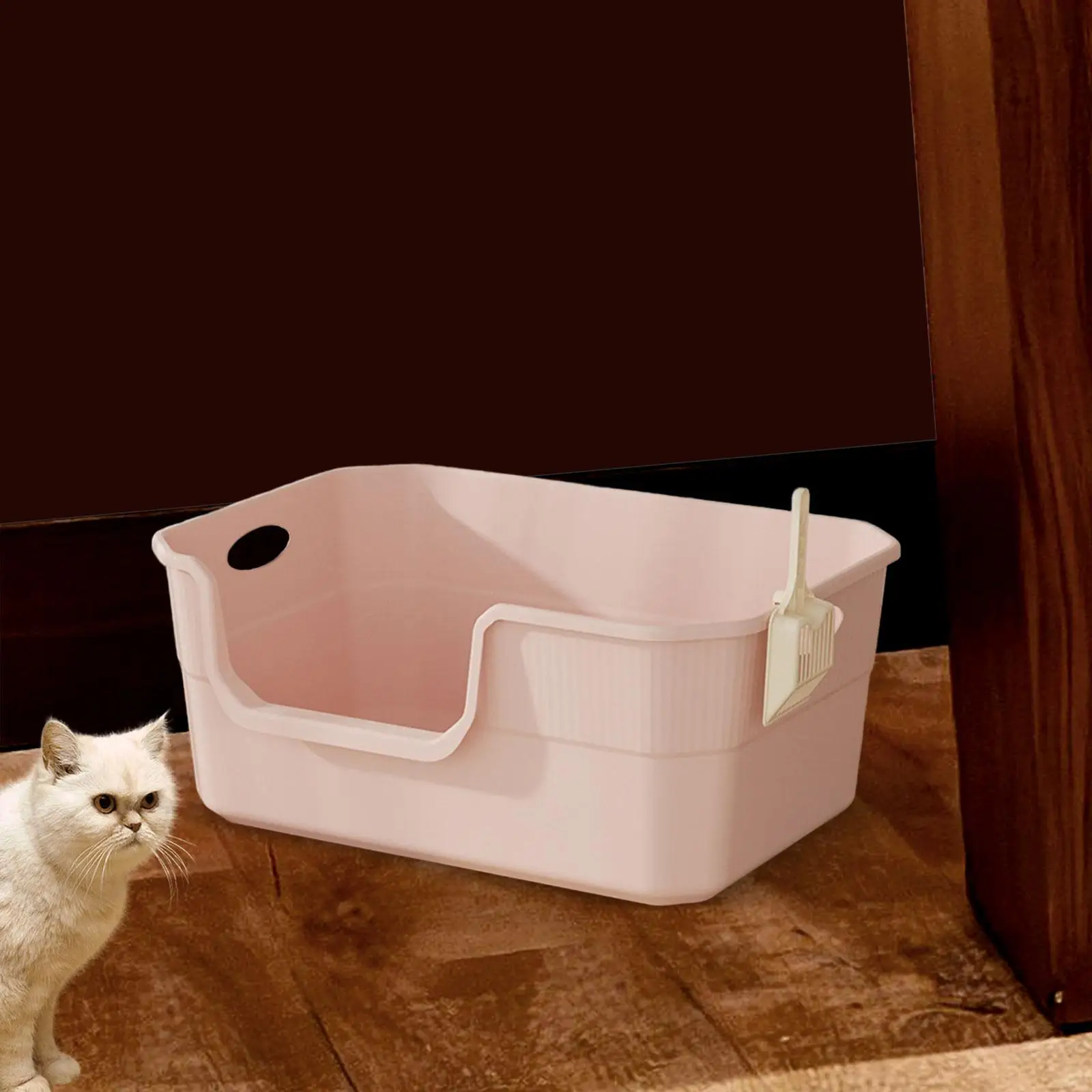 Caja-de-arena-semicerrada-para-gatos-Arenero-de-lados-altos-inodoro ...