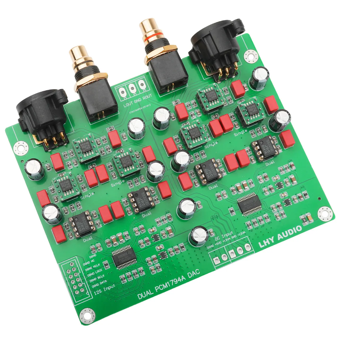 Dual PCM1794A DAC Balanced Decoder Board USB Coaxial 24Bit 192K HiFi ...