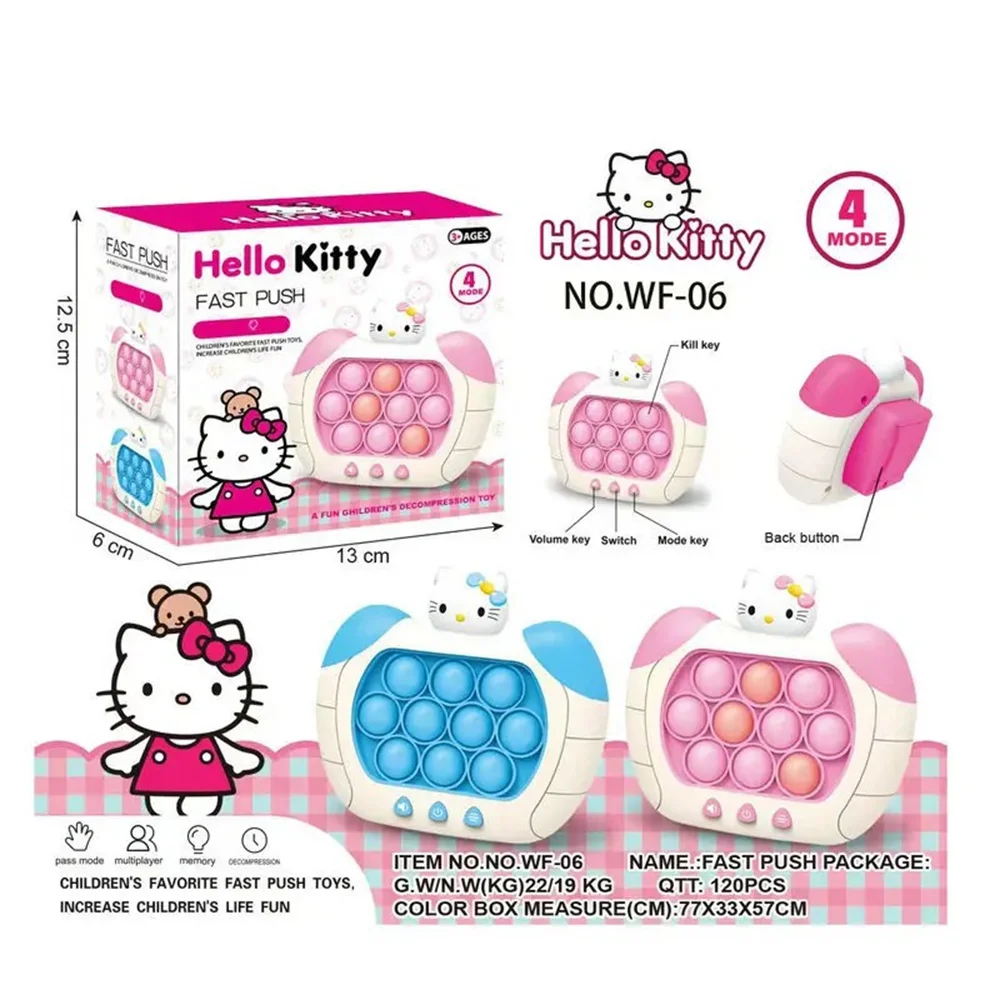 Kawaii-Sanrio-Hello-Kitty-m-quina-de-juego-Pop-de-empuje-r-pido ...