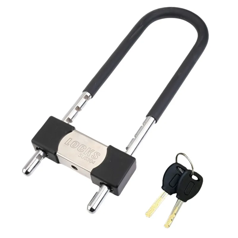 304-Stainless-steel-Glass-Door-U-Shaped-Lock-Shop-Double-Door-Office ...