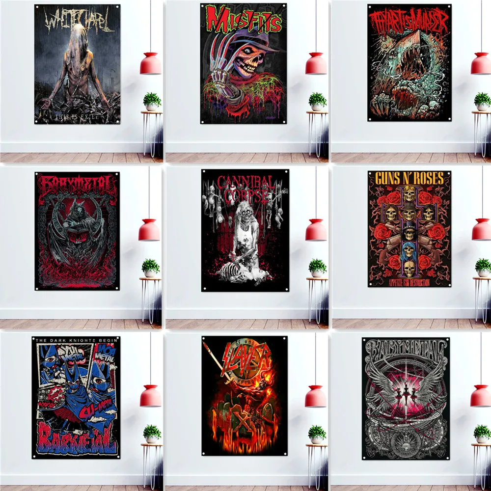CANNIBAL-CORPSE-Bloody-Horror-Art-Posters-Wall-Hanging-Flag-Rock-Band ...