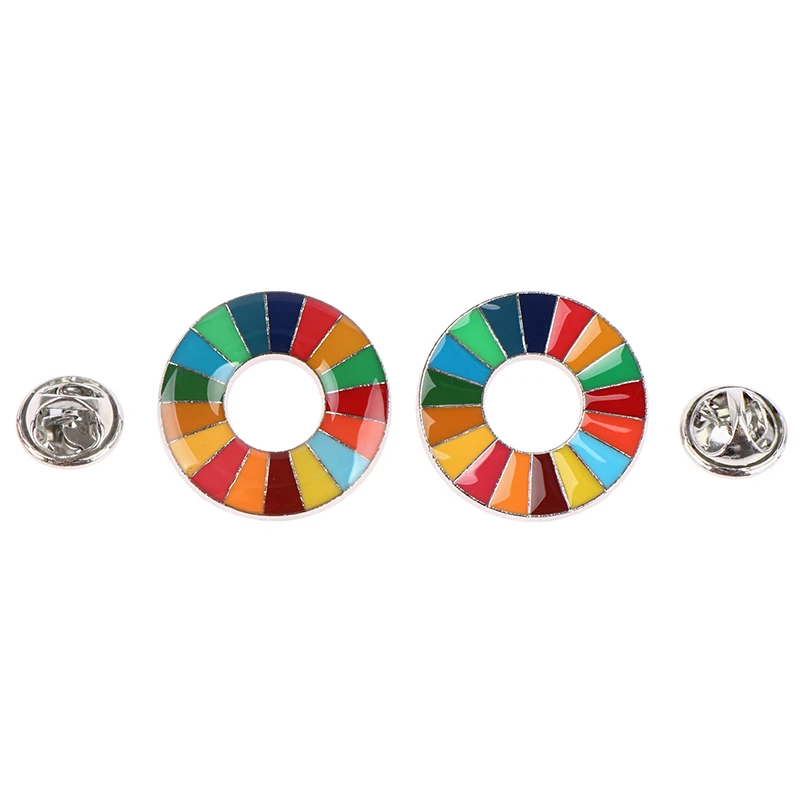 Enamal-17-Colors-Sustainable-Development-Goals-Brooch-United-Nations ...