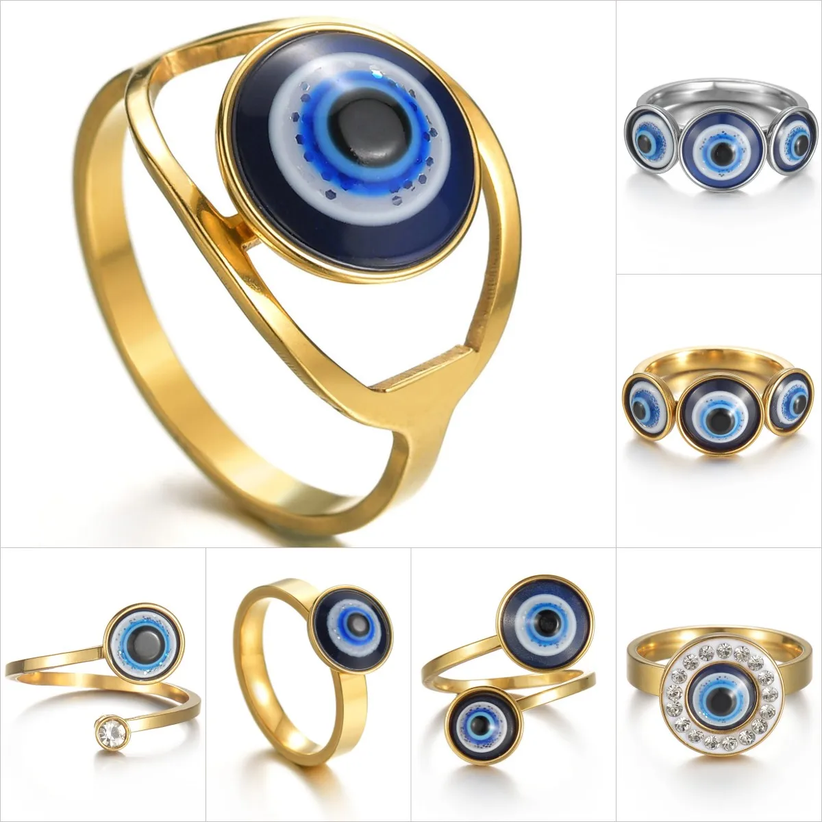 1Pcs-Retro-Evil-Eye-Rings-For-Women-Stainless-Steel-Gold-Color-Finger ...