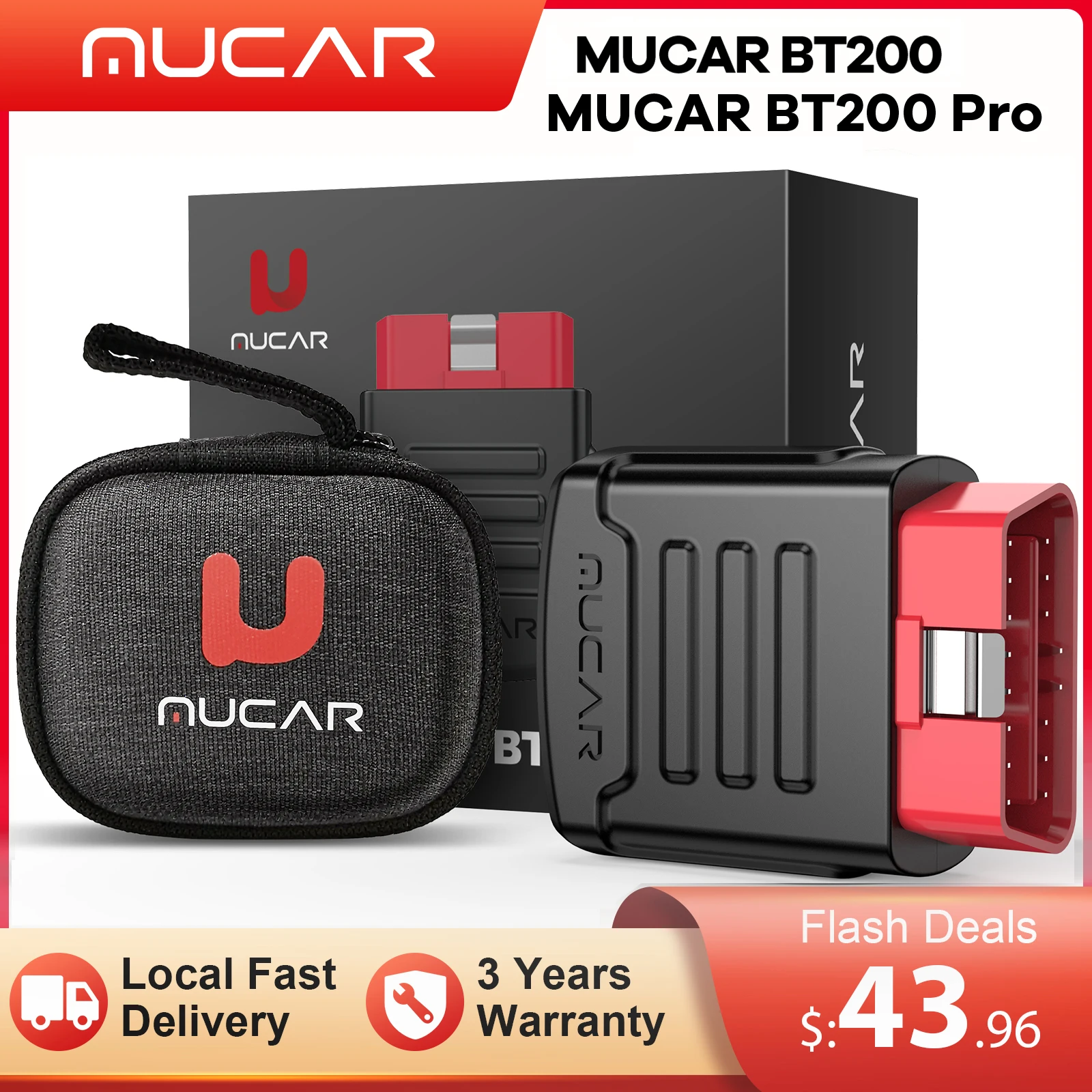 MUCAR BT200/BT200 Pro OBD2 Diagnostic Tool Full System Diagnose Oil SAS ...