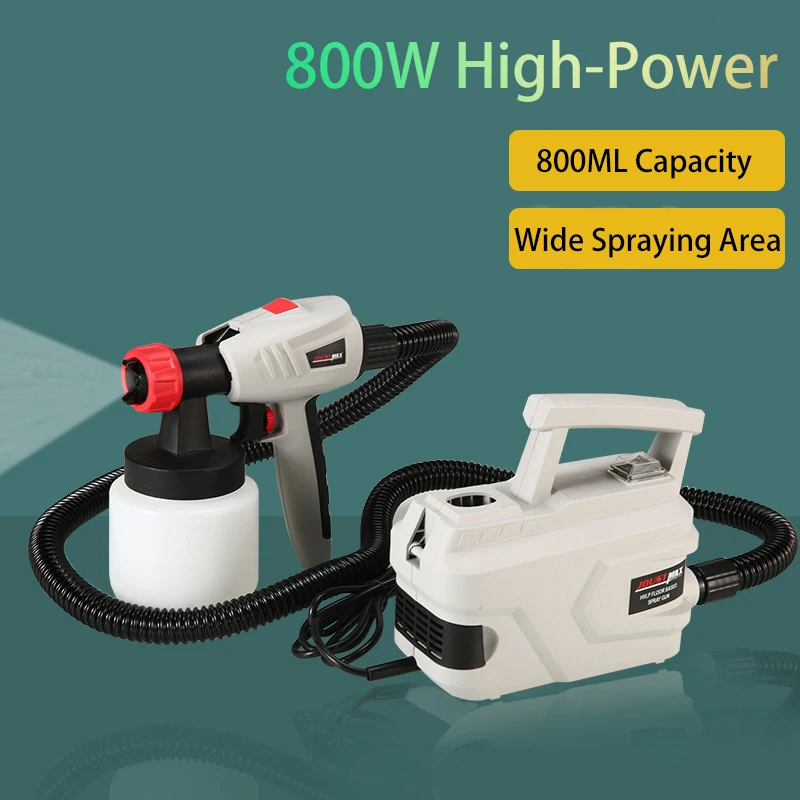 800W-Portable-Electric-Spray-Gun-Adjustable-Flow-Control-Latex-Paint ...