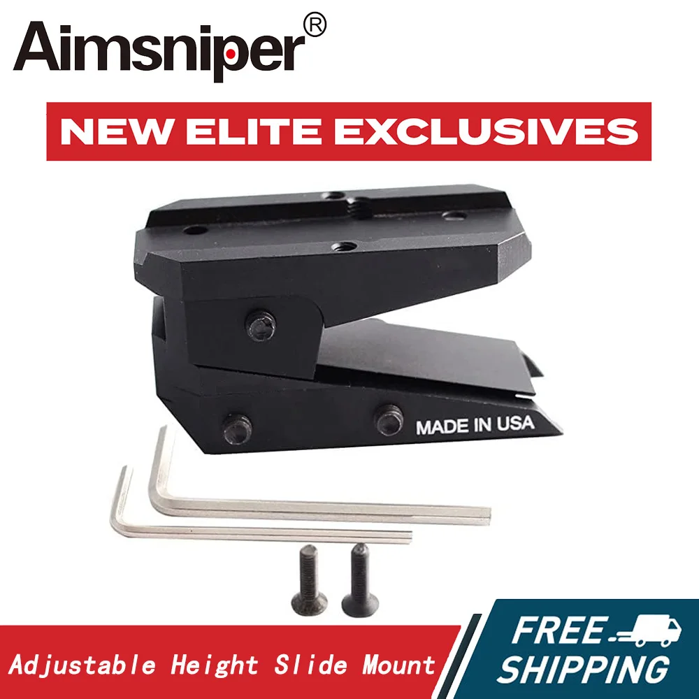 Metal-Adjustable-Height-Slide-Mount-Adapter-Scope-Riser-Mount-Fit-for-T ...