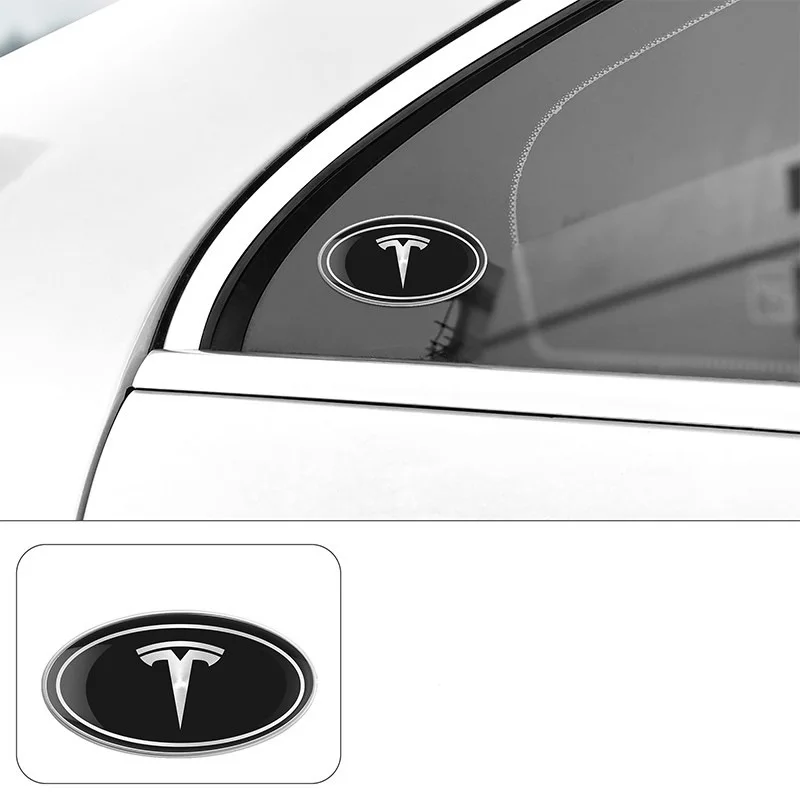 New-1pcs-Tesla-Emblem-Car-Side-Window-Decoration-Sticker-For-Tesla ...
