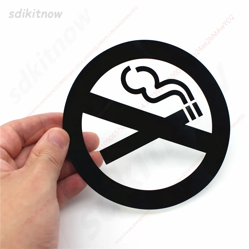 No Smoking Smoke Sign Labels Sticker Vinly Decal Car Door Window Wall ...