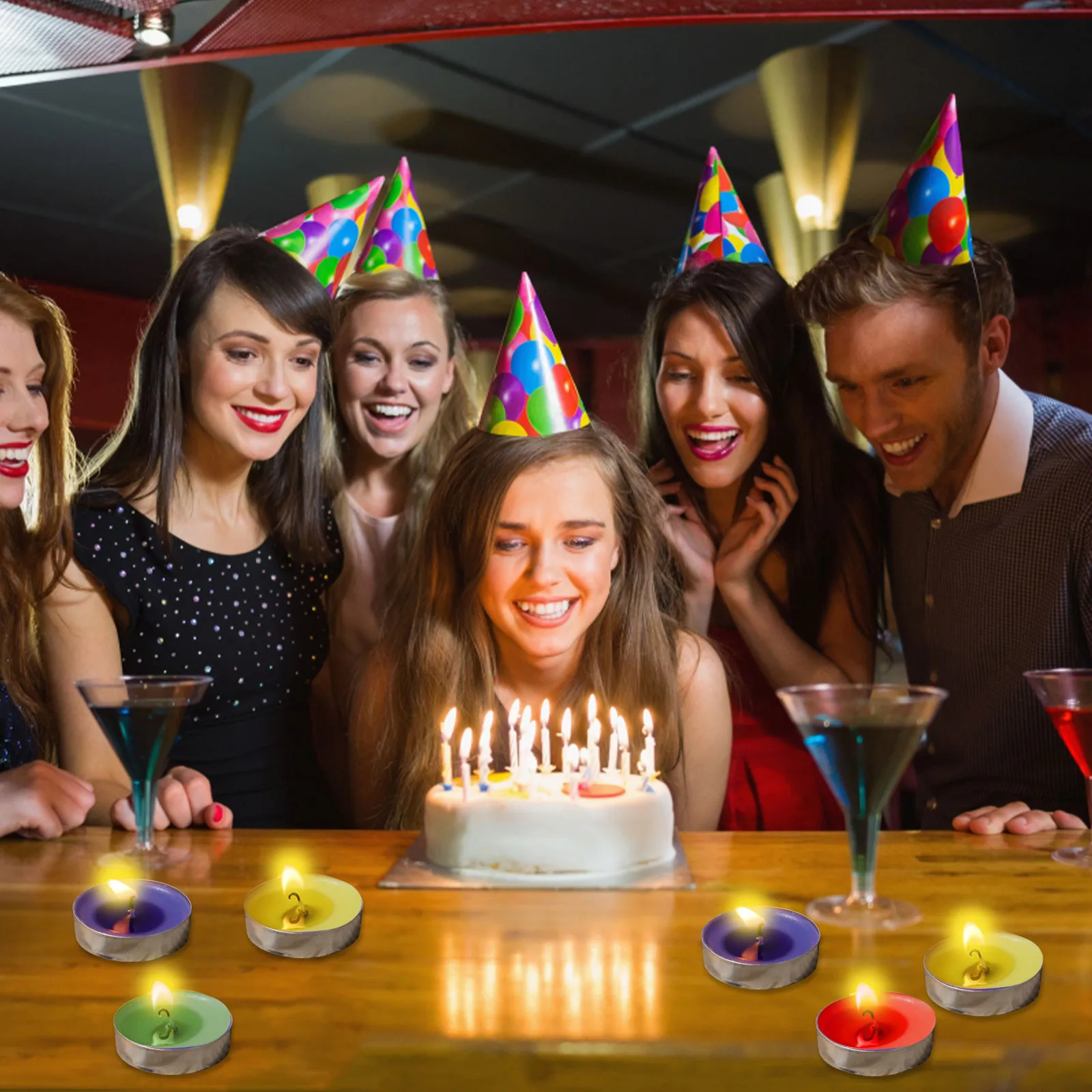 10pcs-Tea-Lights-Candles-Multicolor-Valentine-Decoration-Tealight ...