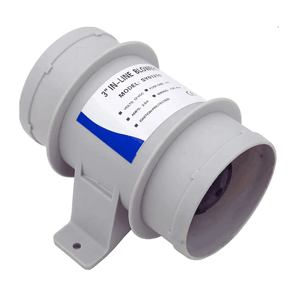 12V-Inline-Blower-for-Marine-and-RV-Compact-3-Inch-Air-Blower-with ...