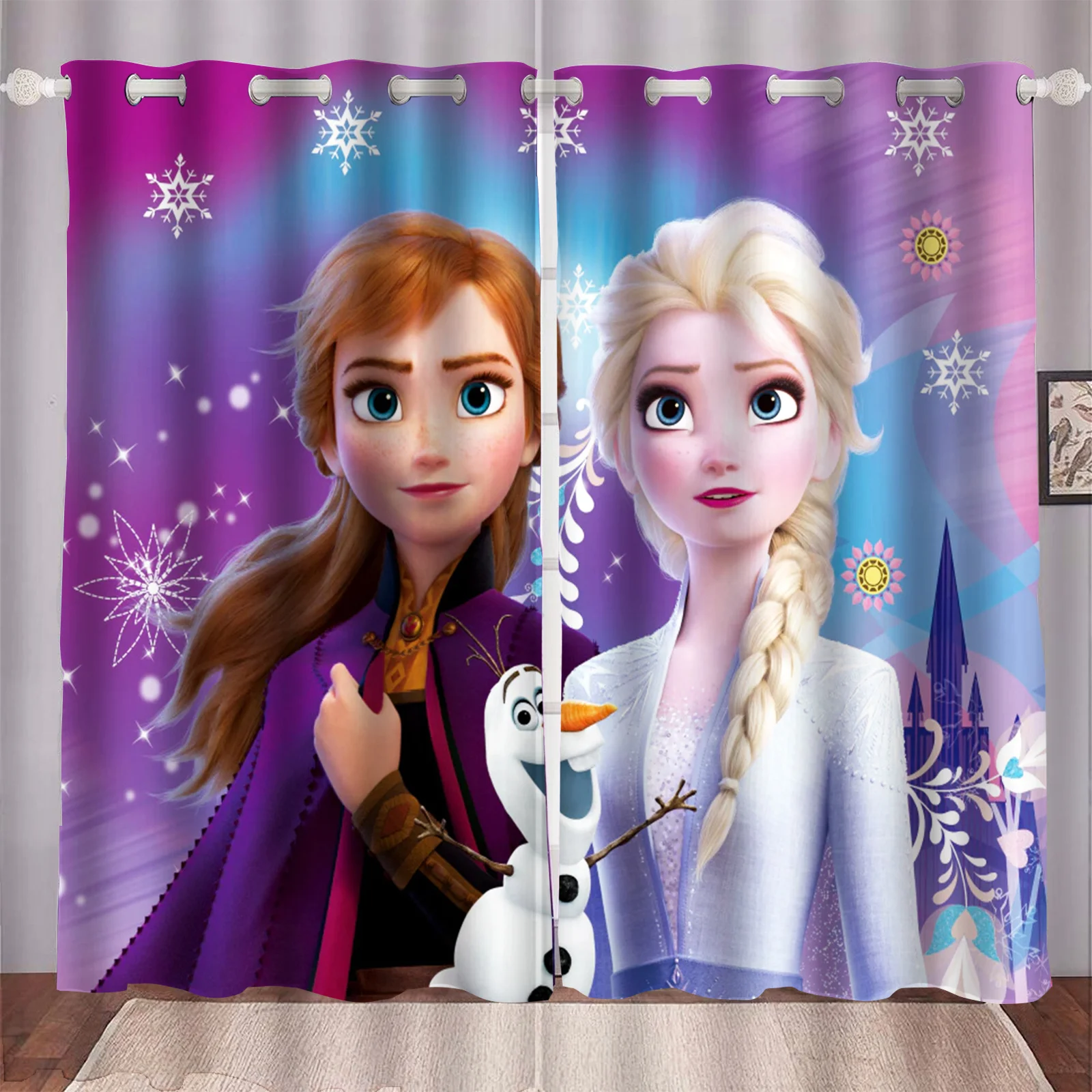 Frozen-Elsa-Olaf-Cartoon-Home-3D-Print-Leuke-Stijl-Decoratie-Polyester ...
