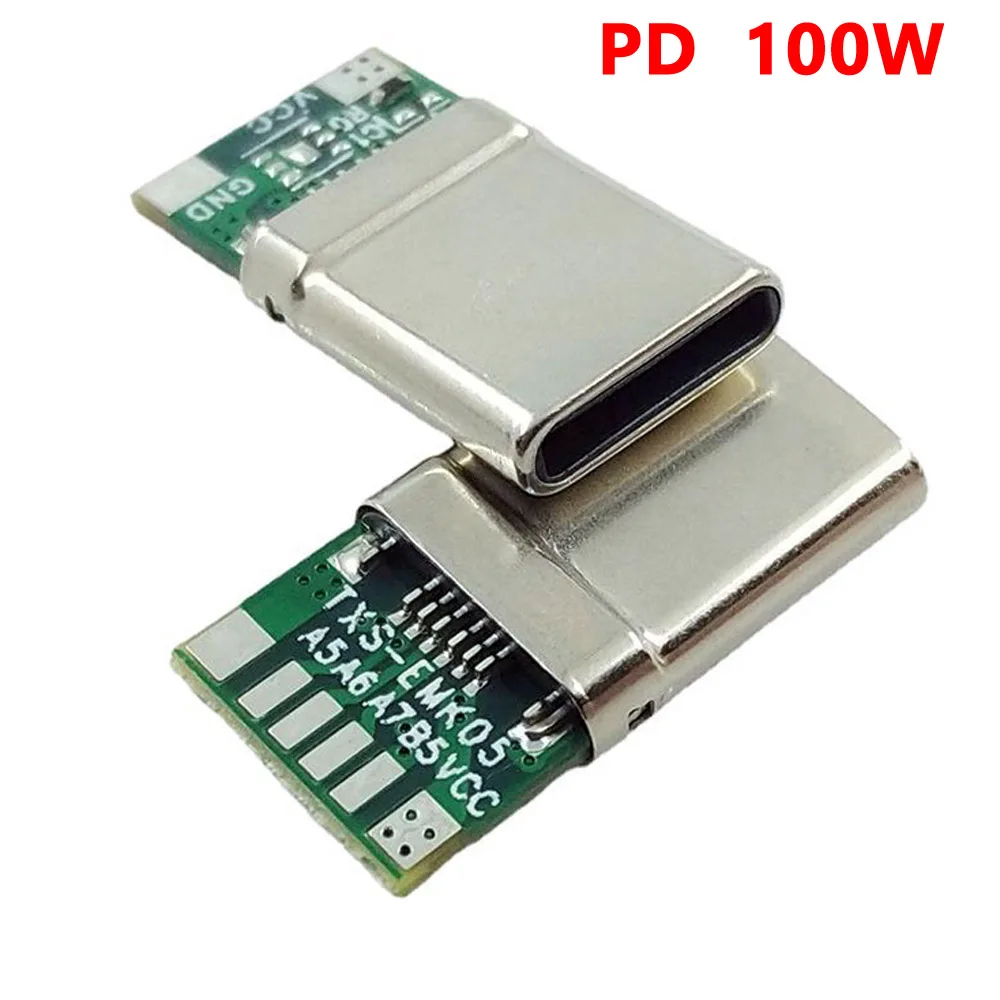 USB 3.1 C타입 PD 100W 커넥터, 8 핀 수 리셉터클 어댑터, 납땜 와이어 및 케이블, 20V 5A 고전류 지원 ...