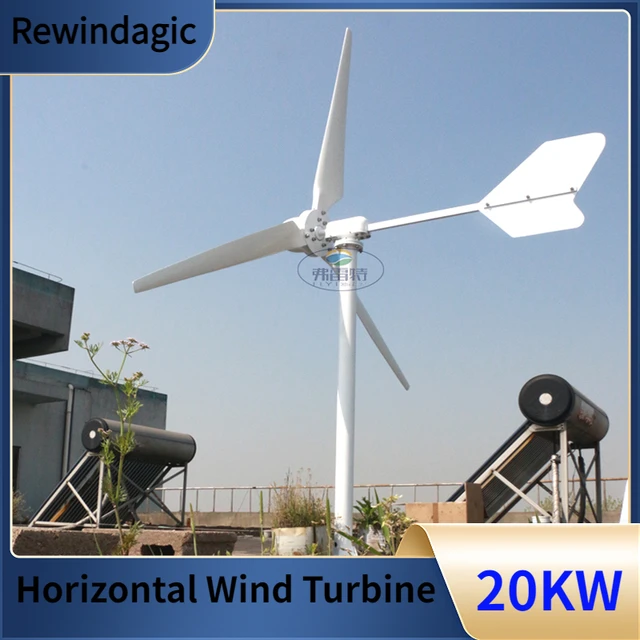 20KW free Energy Horizontal Wind Turbine Generator 48V 96V 110V Fit For ...
