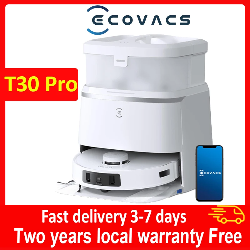 Robot-Aspirador-Ecovacs-T30-Pro-Succi-n-11000-Pa-Lavado-con-Agua ...