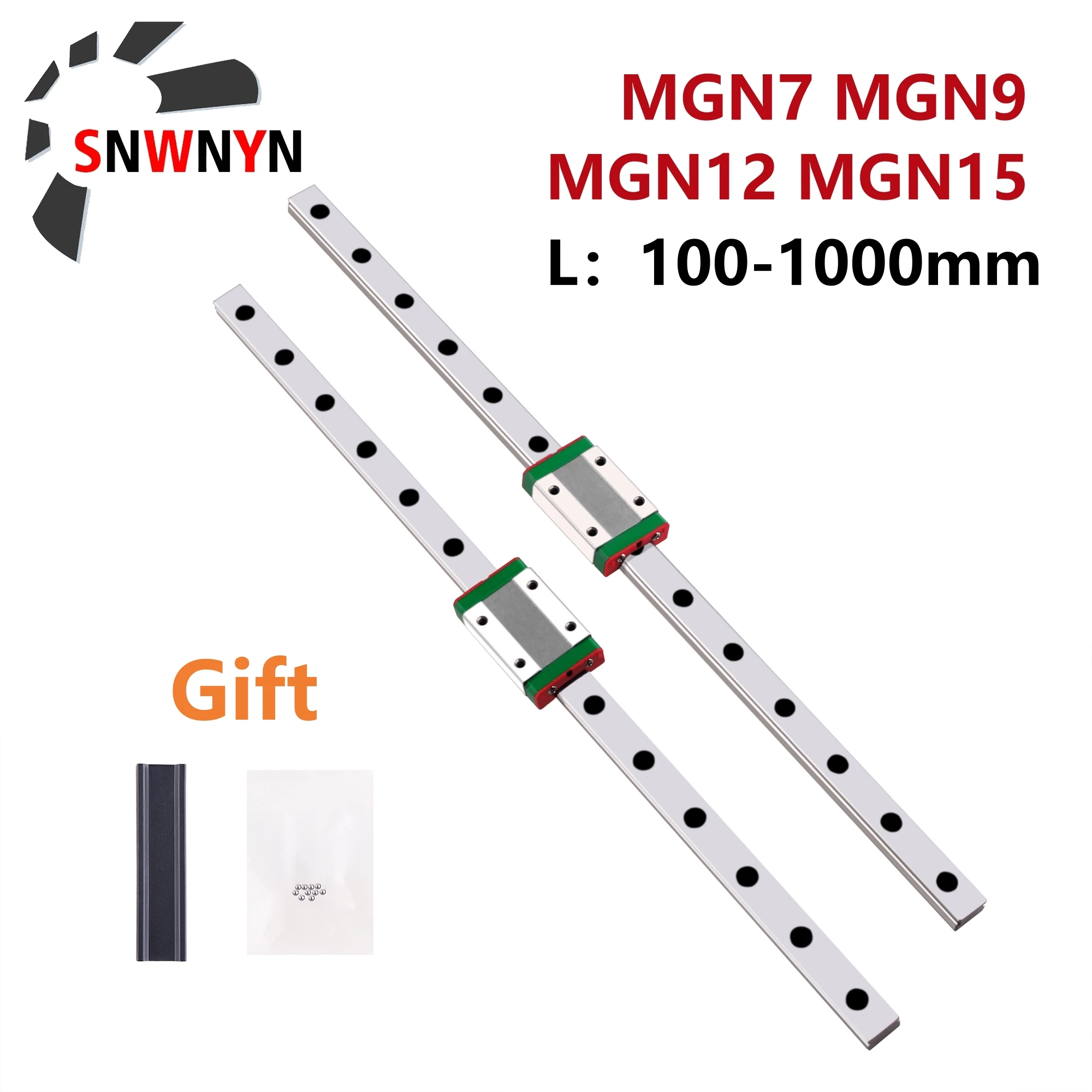 2pc-MGN7-MGN9-MGN12-MGN15-Miniature-Linear-Rail-100-1000mm-2pc-MGN12H ...